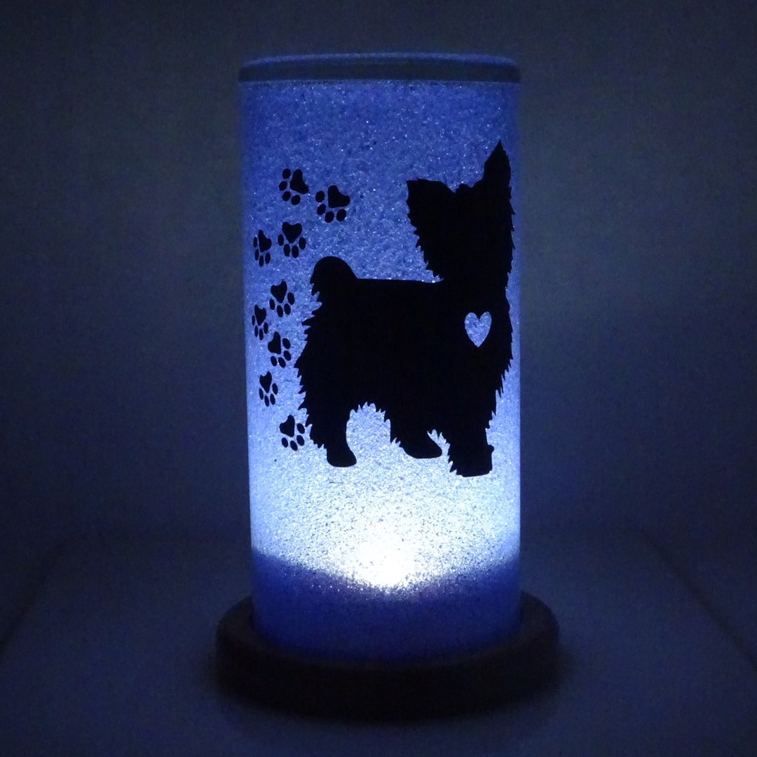 Yorkie, LED Light, Battery Operated, Yorkie Lovers Gift, Night Light ...