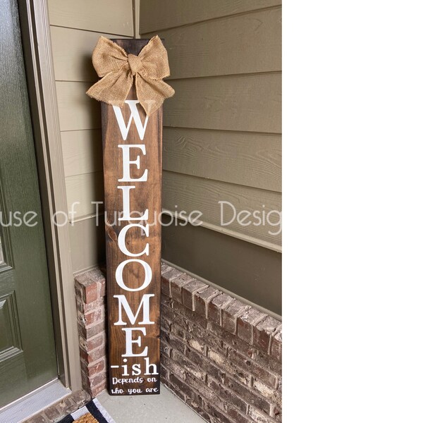 Rustic Welcome Sign - Etsy