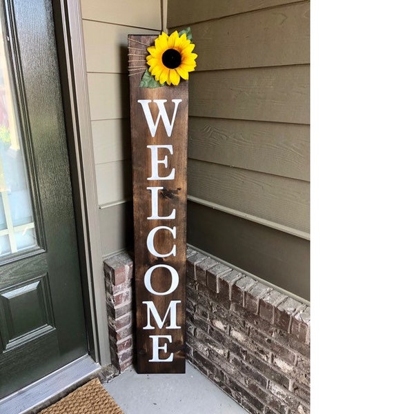 Sunflower Porch Sign - Etsy