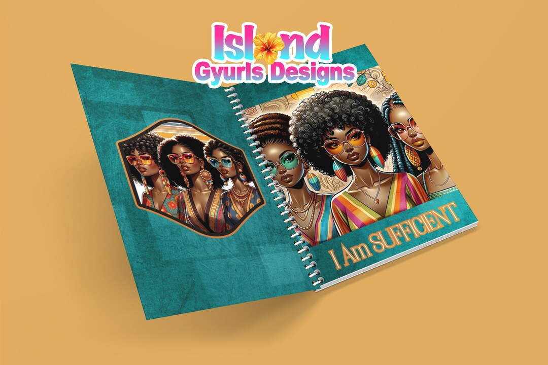 Afrocentric Beauty Printable Notebook Front and Back Covers (8.5" X 11 ...