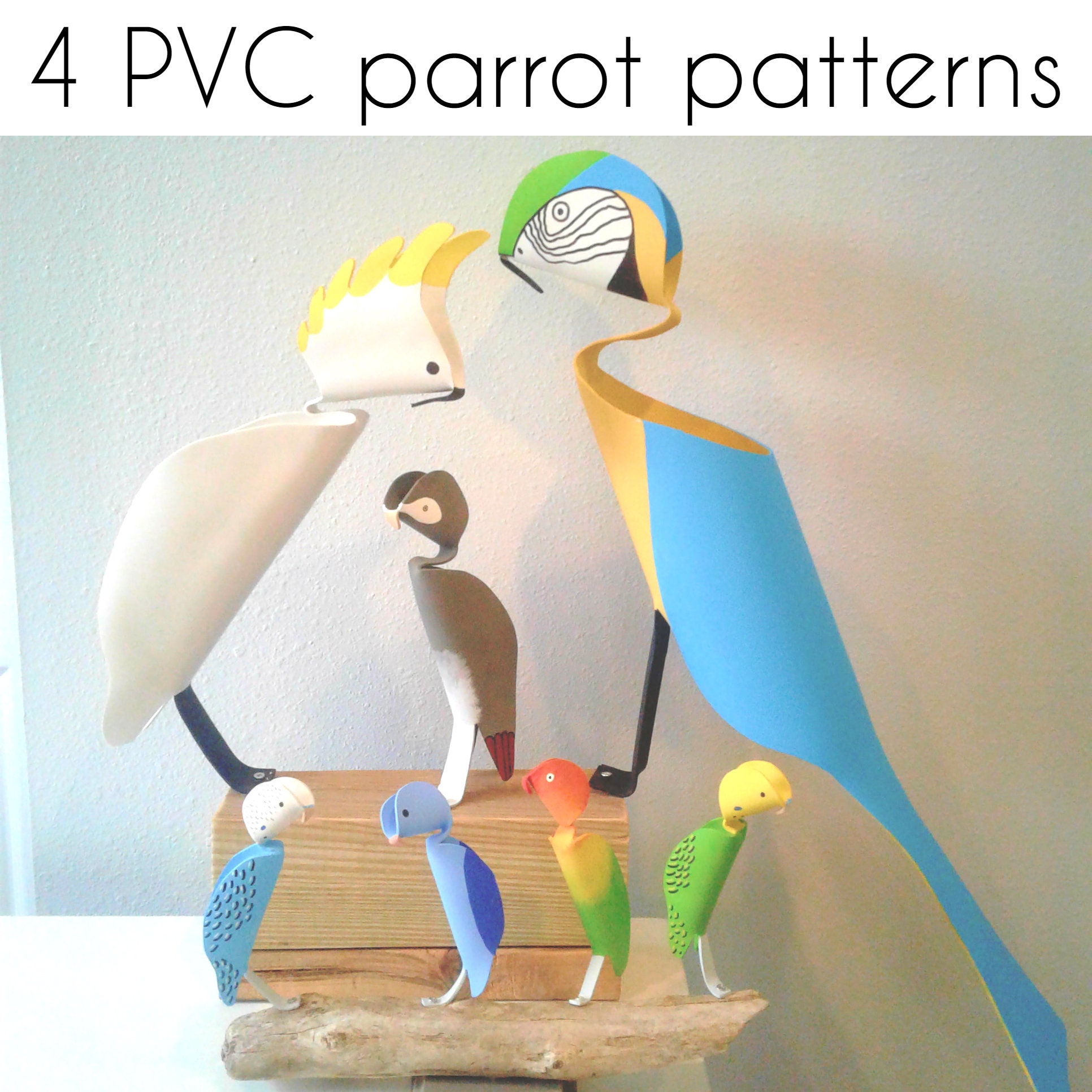 Hot Deal! 88 Unique Printable PVC Pipe Bird Patterns and Tutorial ...
