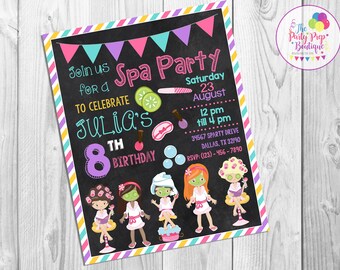 VIP Pass Spa Party Invitation, VIP Lanyard, Printable, Backstage Pass ...