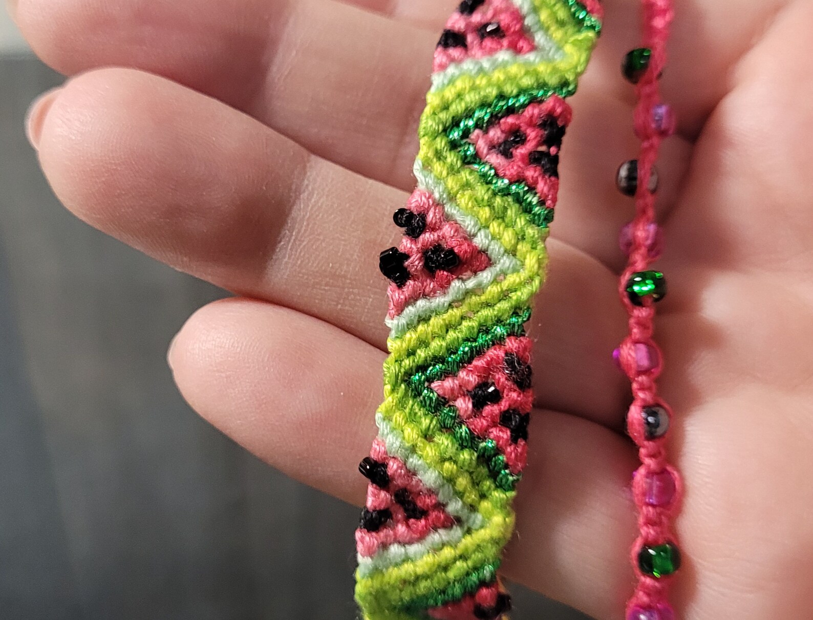 Micro Macrame Friendship Bracelet Set Watermelon Sugar Summer Vacation ...