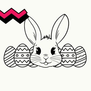 Easter Bunny PNG, Easter Eggs Png, Easter Rabbit Png, Floral Bunny ...