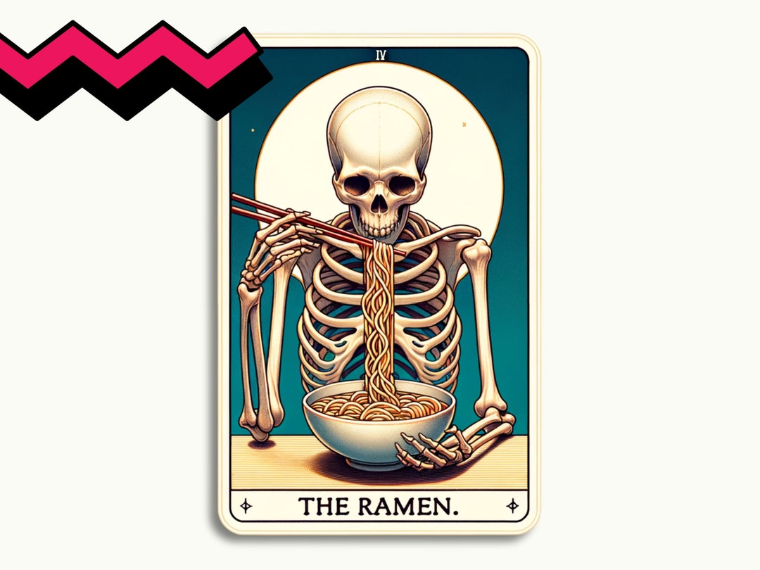 The Ramen Tarot Card PNG, Ramen Tarot Card PNG, Noodles Tarot, Tarot ...