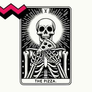 The Pizza Tarot Card SVG, Pizza Tarot Card PNG, Pizza Tarot, Tarot Card ...