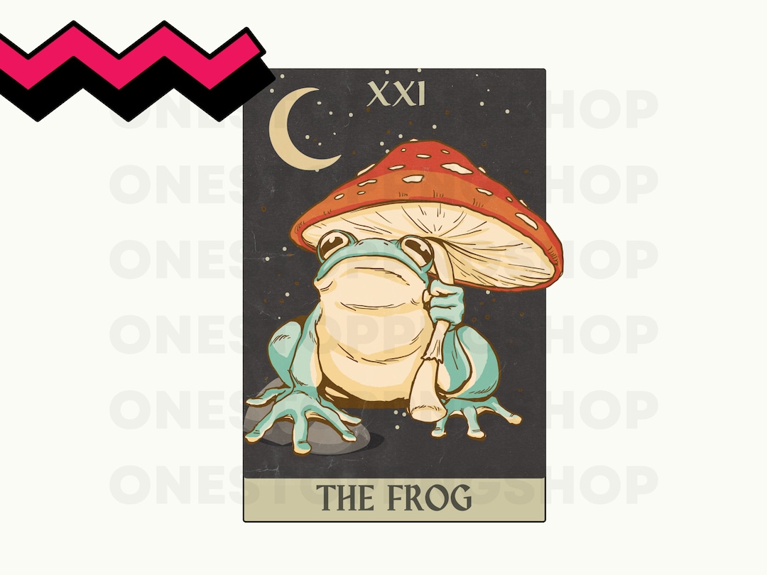 The Frog Tarot Card PNG, Frog PNG Frog Lover Clip Art, Frog Clip Art ...