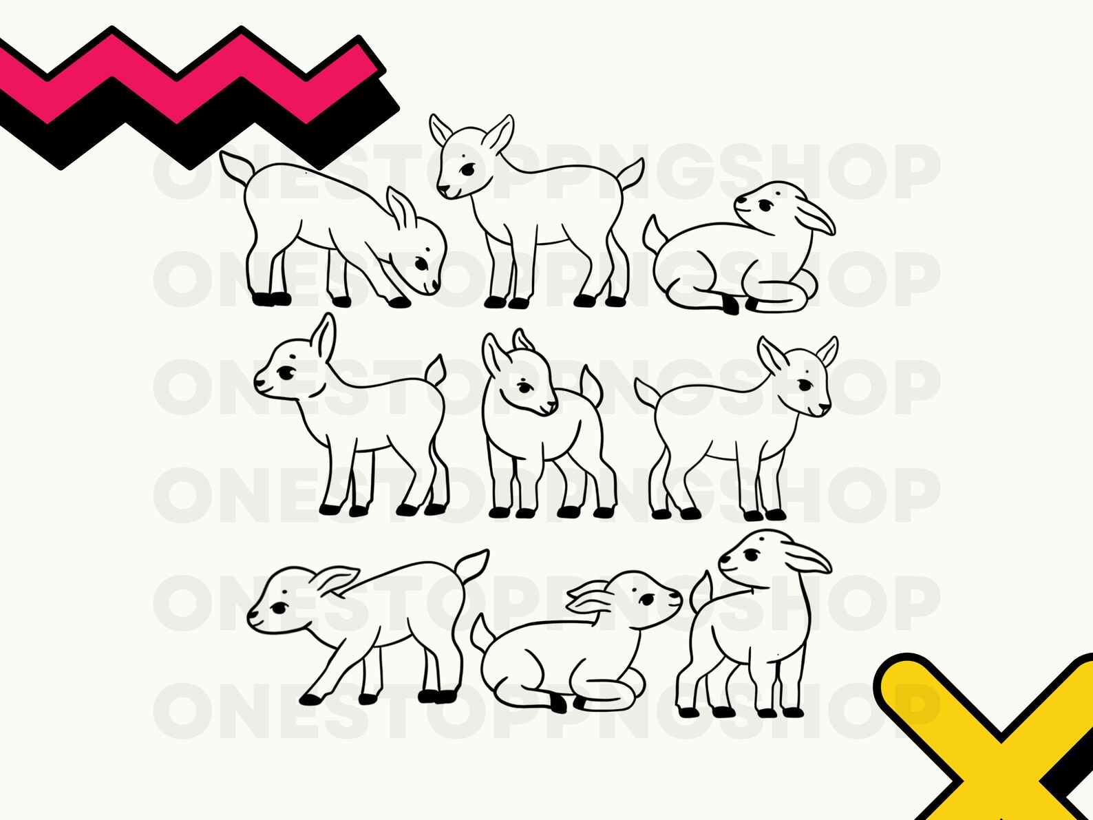 Goats PNG, Baby Goats Png, Goat Png, Goat Svg, Goat Mom Png, Goat Clip ...