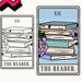 The Reader Tarot Card PNG, Book Tarot Card SVG, the Writer, Reading ...