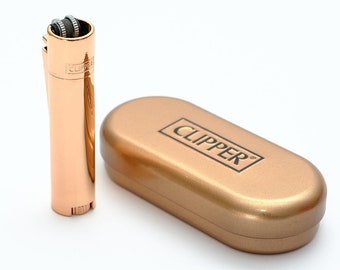 1 X Full Size Refillable Metal Clipper Black With Rose Gold | Etsy