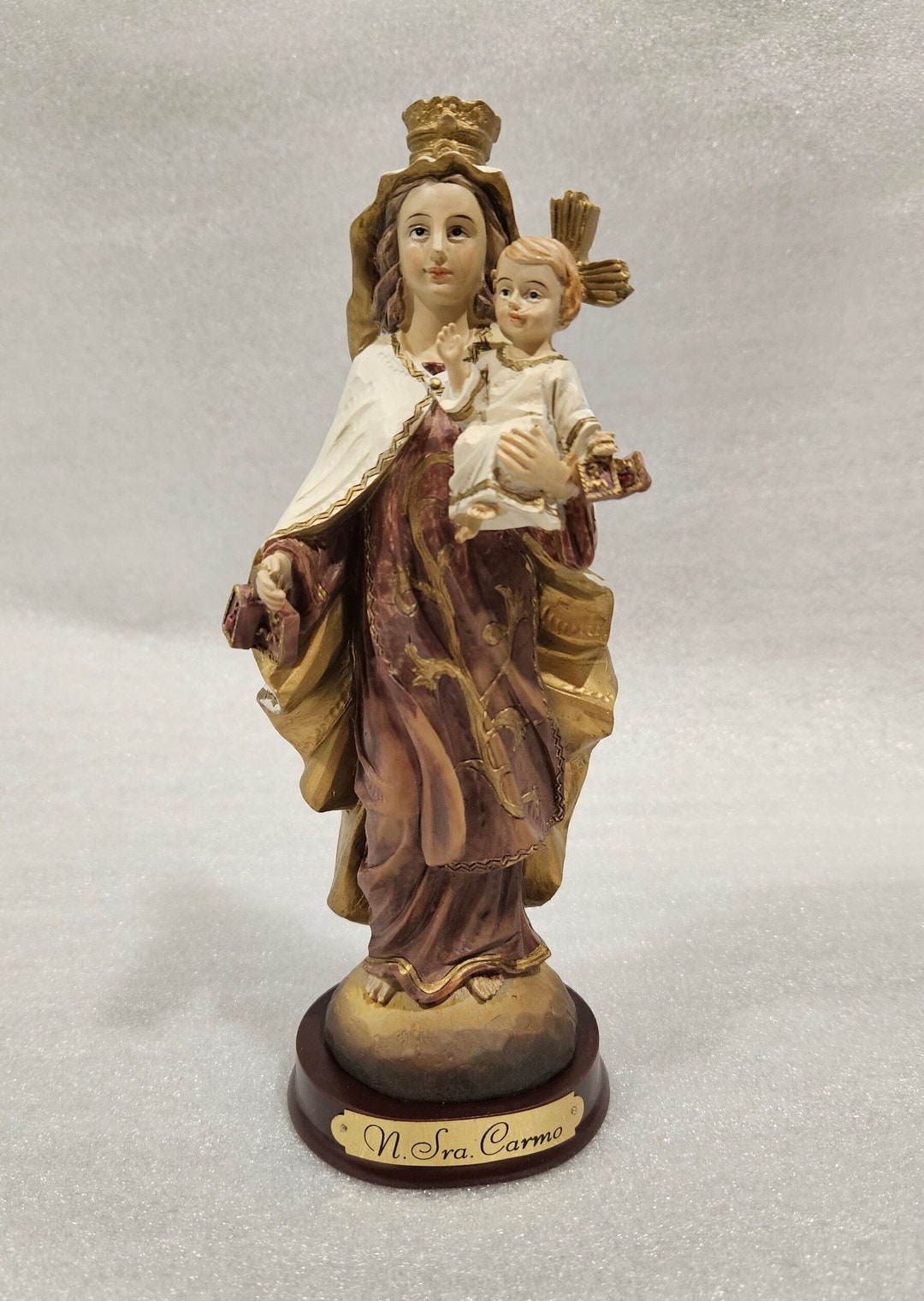Our Lady Carmel, Our Lady of MOUNT, Catholic Religious Statue 8.2 ...