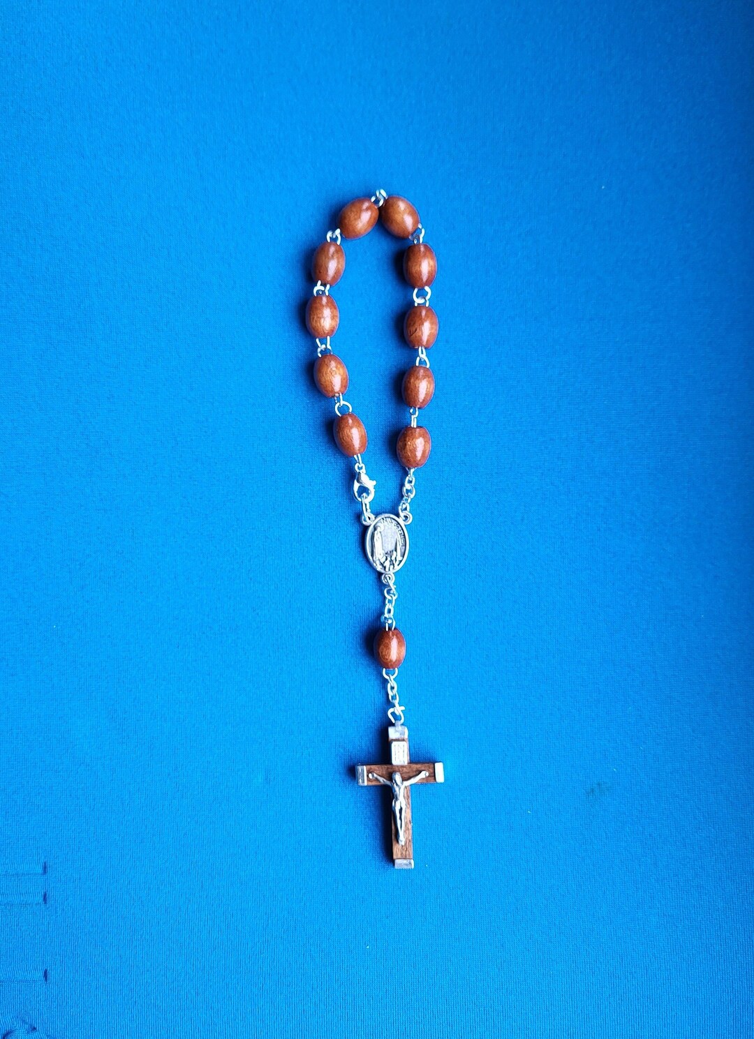 Small Rosary of Our Lady Fátima Wood, for Car or Pocket - Etsy