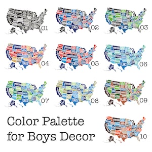 Wall Decal America MAP | Nursery Decor USA Map Wall Decor Removable ...