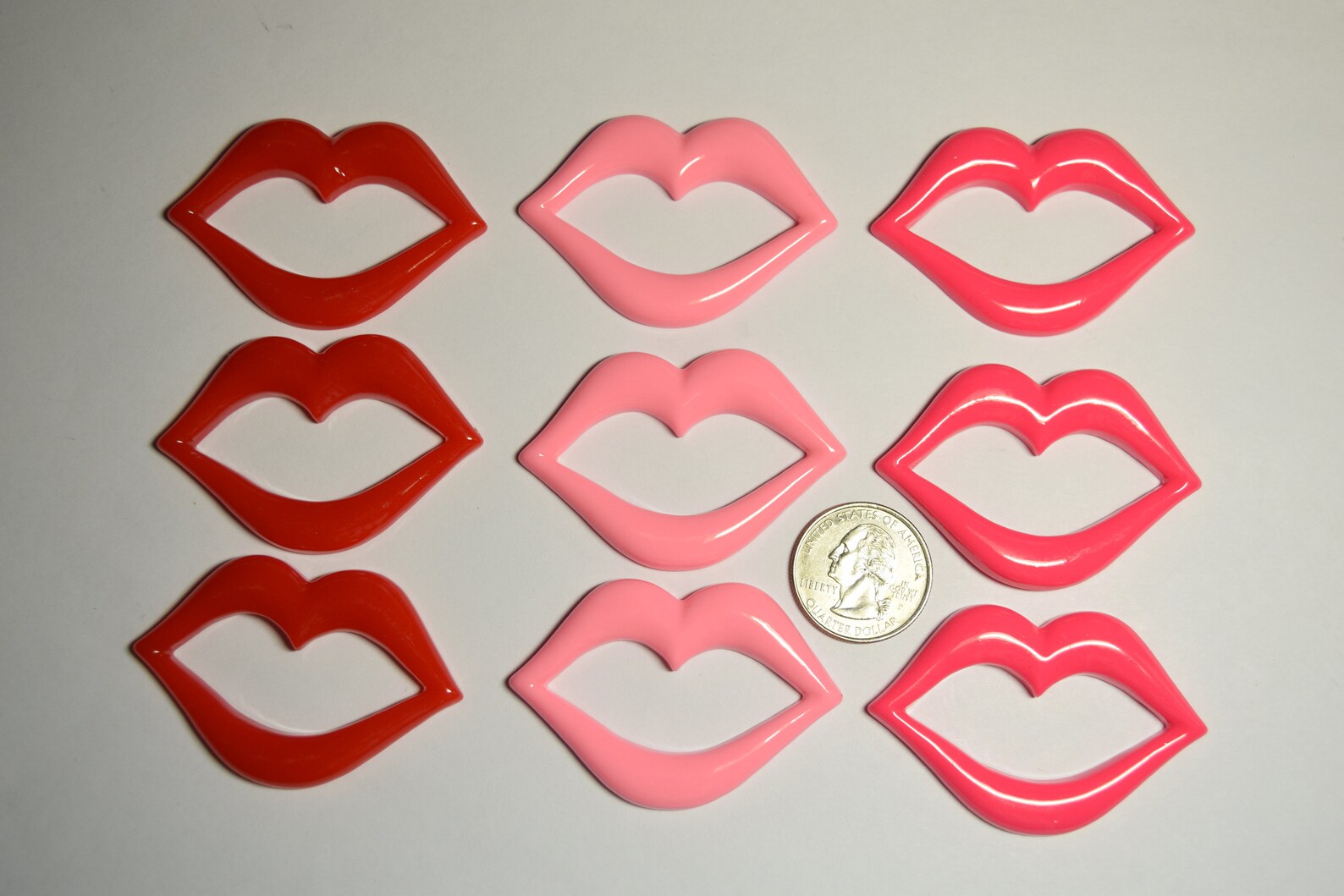 56mm XL Outlined Lips for Scrapbooking DIY Projects | Etsy