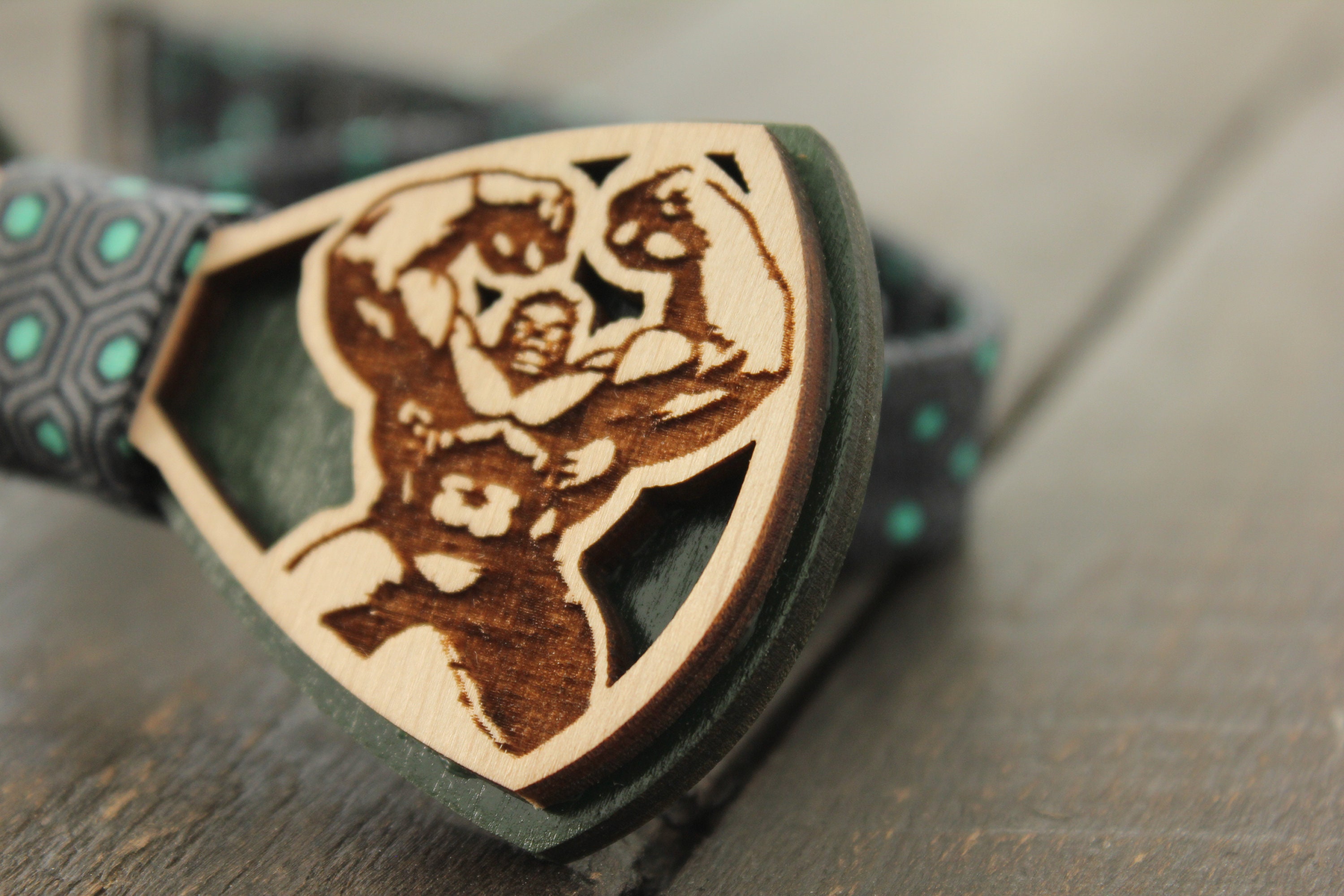Wooden Bow Tie Marvel Hulk Bruce Banner Bow Tie - Wood Bow Tie for Men ...