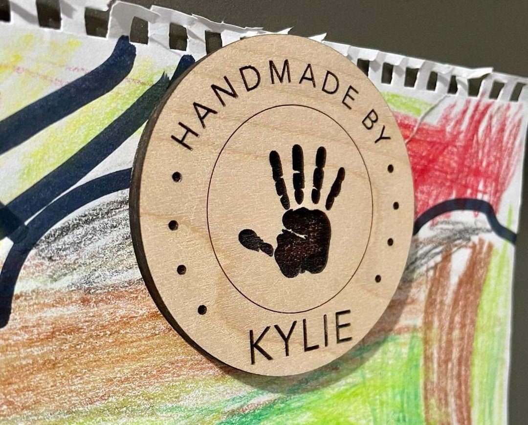 Handmade by Me-customizable Magnet-kids Artwork Fridge Magnet-look What ...