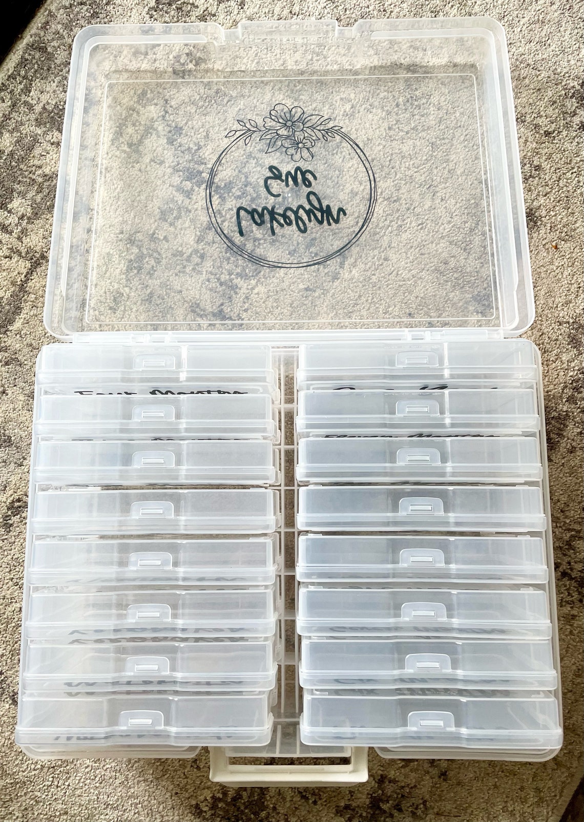 Photo Keeper Storage Bin, Photo Keeper Box, Personalized Photo Storage ...