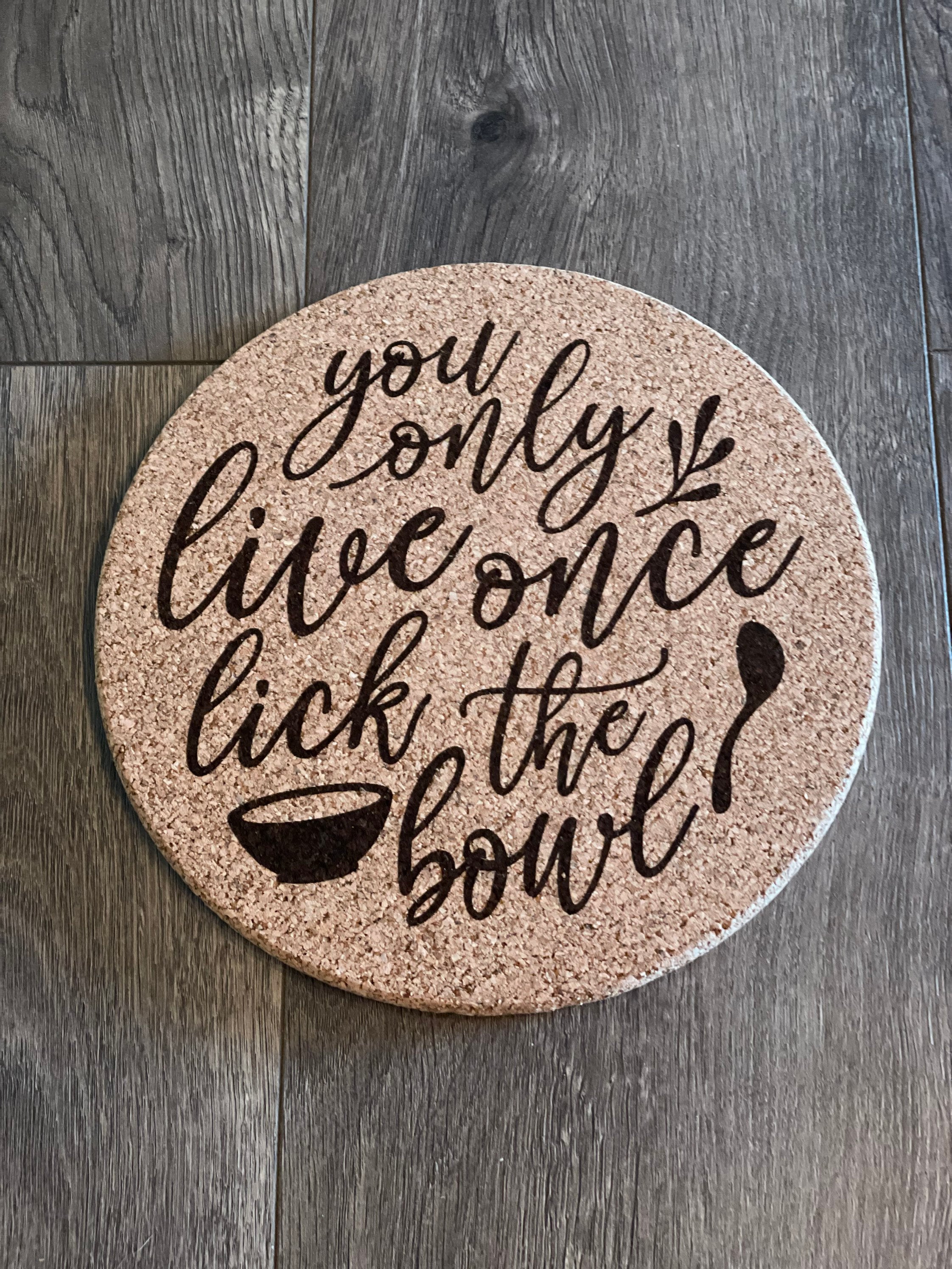 Cork Trivet-funny Kitchen Sayings and Phrases Cork Trivet-hot Pad ...