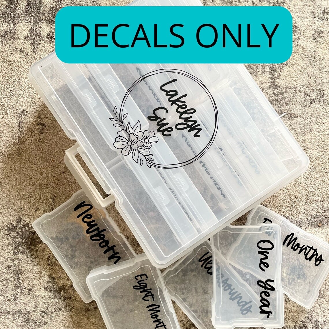 Photo Keeper Storage Bin Decals Photo Keeper Box Decals - Etsy