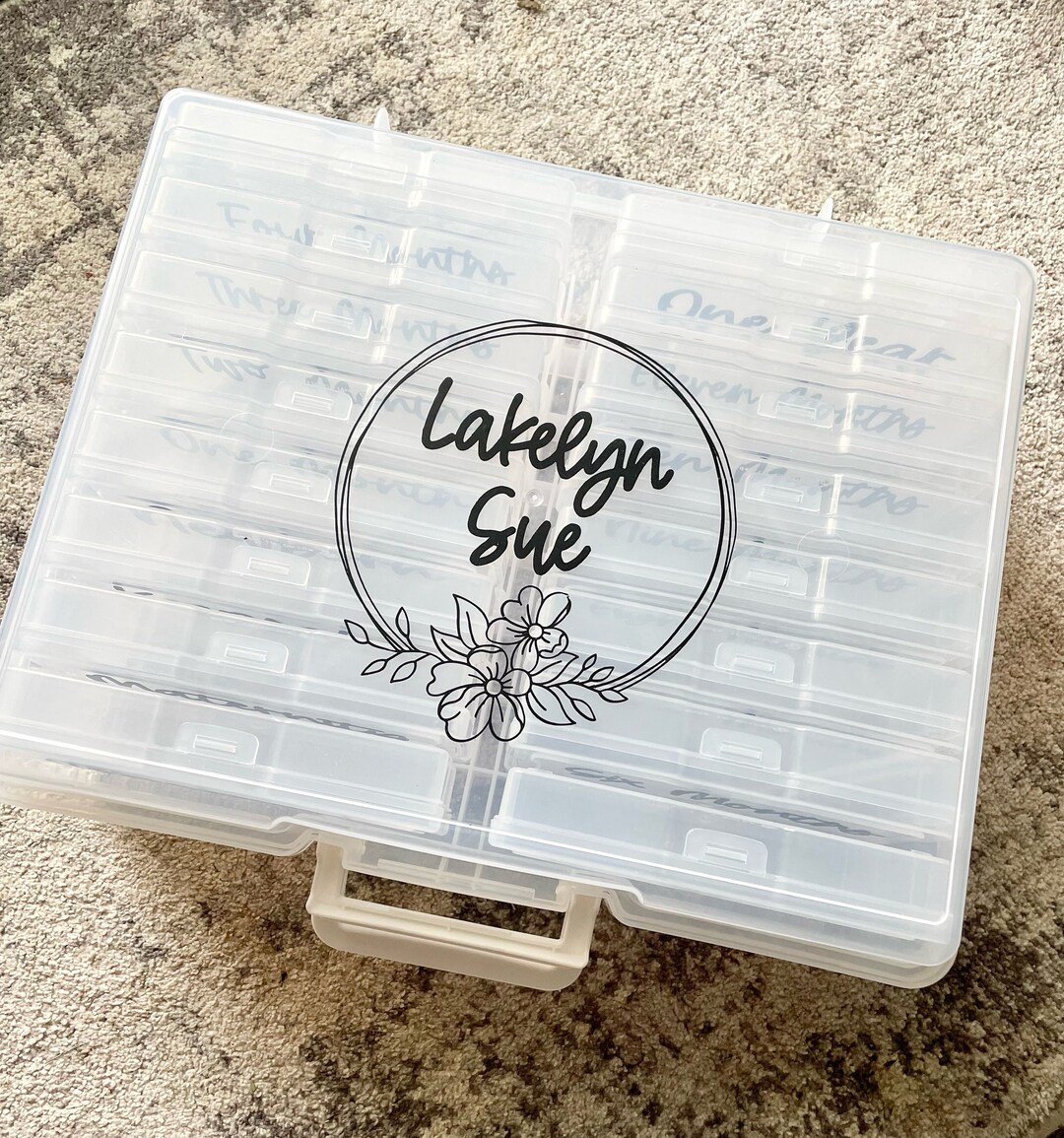 Photo Keeper Storage Bin, Photo Keeper Box, Personalized Photo Storage ...