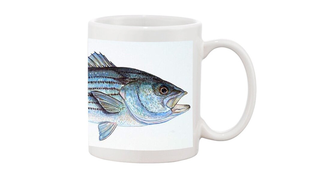 Striped Bass / Fish Ceramic Mug / Perfect Striped Bass Mug - Etsy