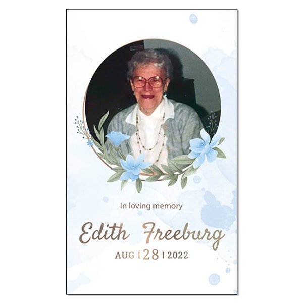 Custom Funeral Memorial Cards - Etsy