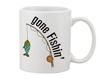 Gone Fishing Mug | Etsy