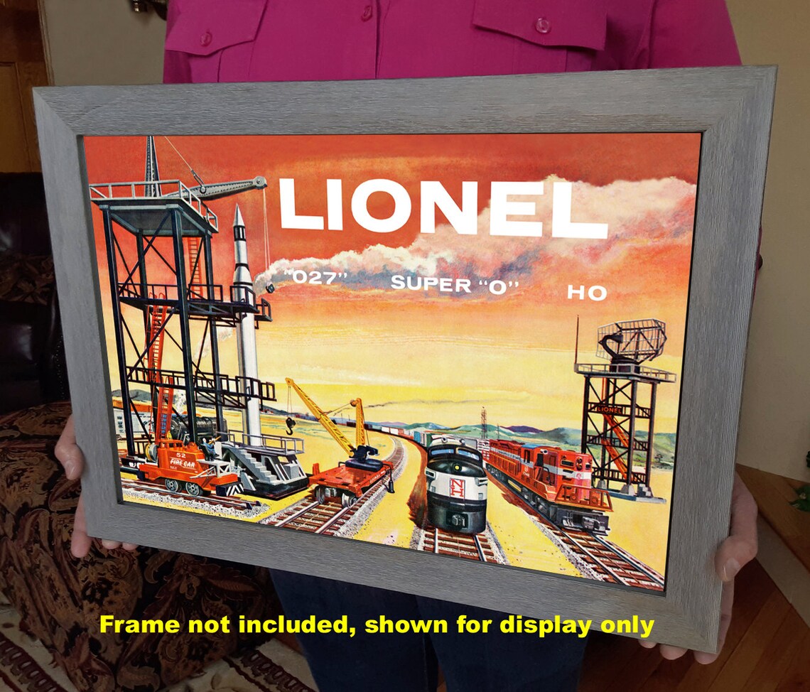 Lionel Rocket Train 1958 Vintage Poster | Etsy