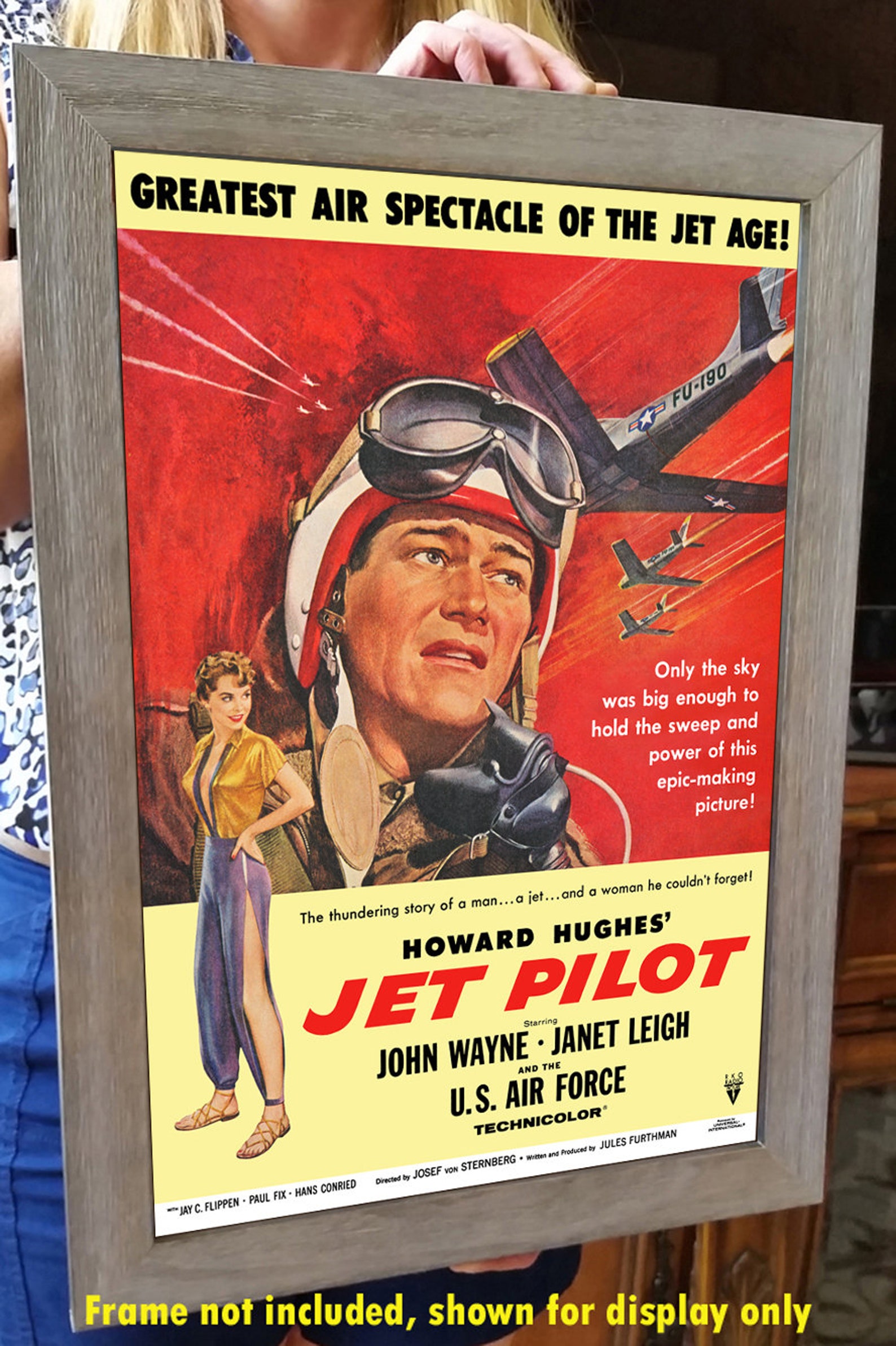 John Wayne & Janet Leigh in Jet Pilot 1957 Movie Poster | Etsy