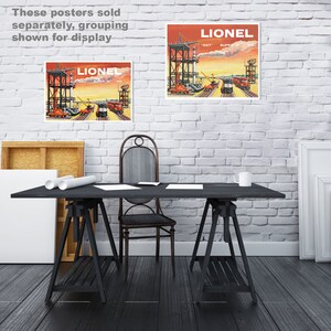 Lionel Rocket Train - 1958 Vintage Poster - Etsy