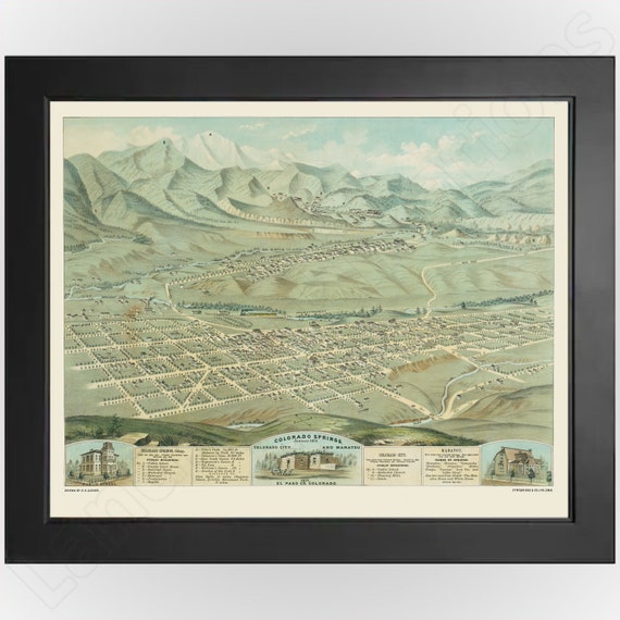 Mapa De Manitou Springs Colorado