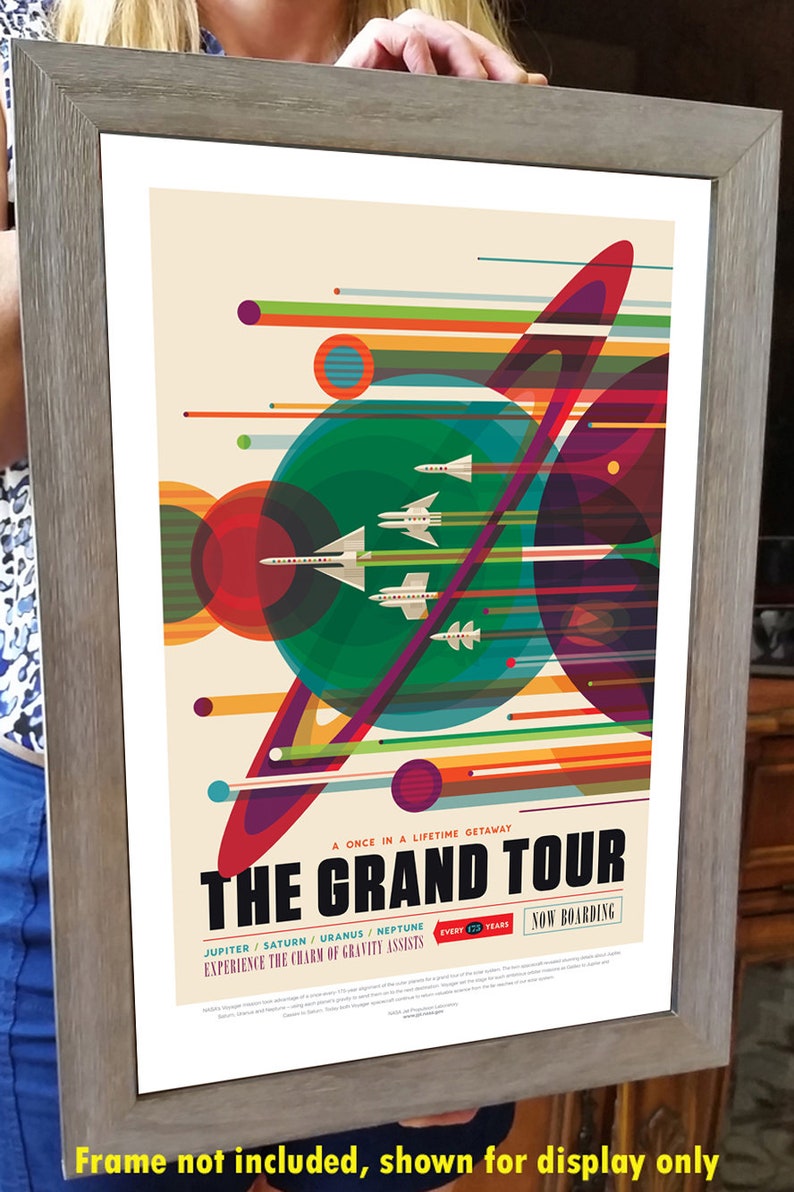 NASA / JPL: the Grand Tour Futuristic Space Travel Poster - Etsy
