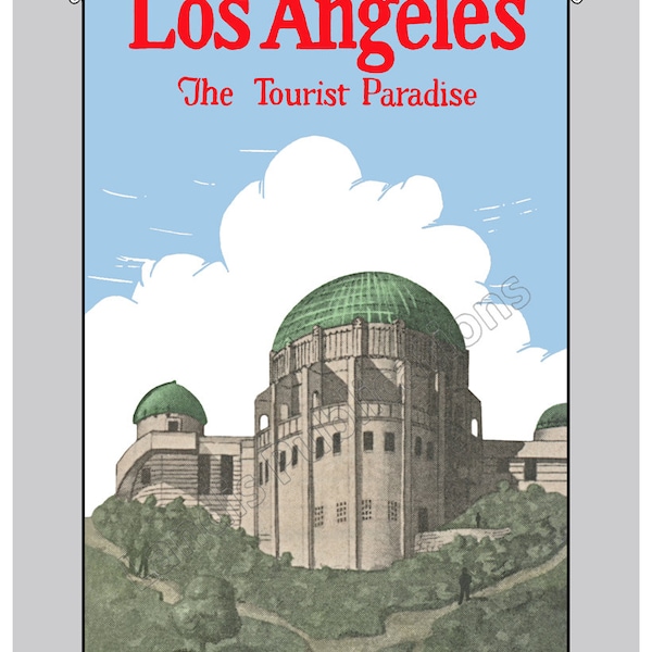 Griffith Observatory Poster - Etsy