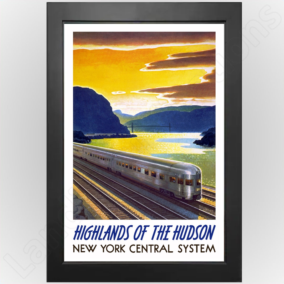 Highlands of the Hudson New York Central Railroad Vintage Advertising ...