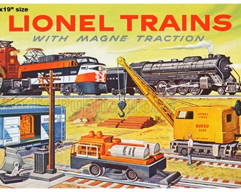 Lionel Trains Poster | Etsy