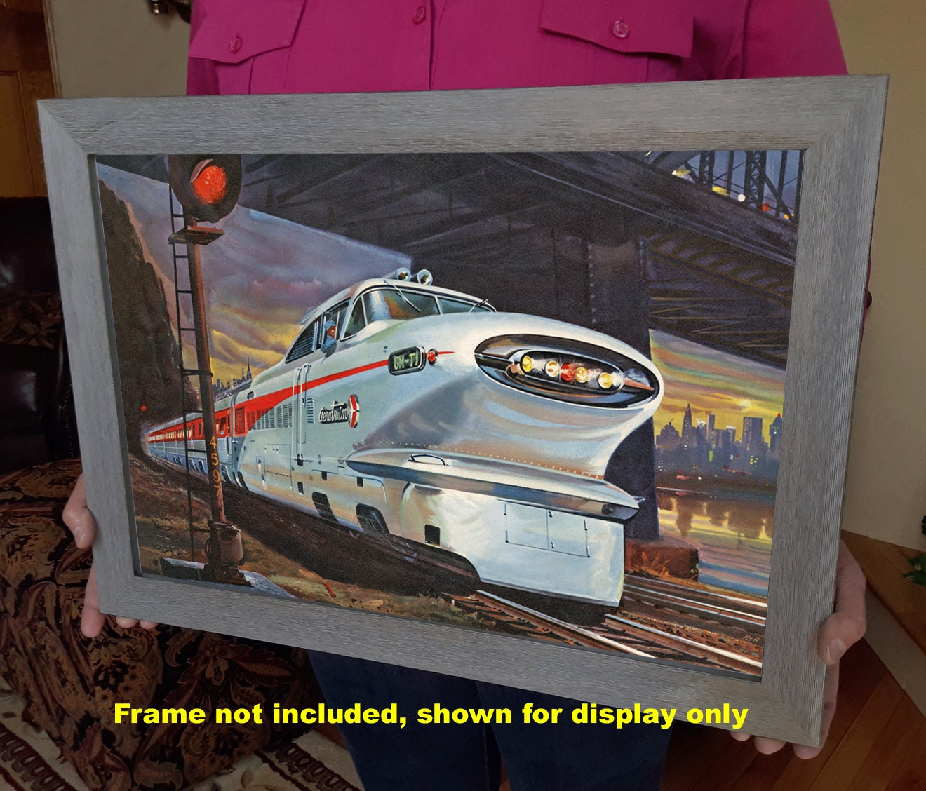 GM Aerotrain Union Pacific Railroad Vintage Poster - Etsy