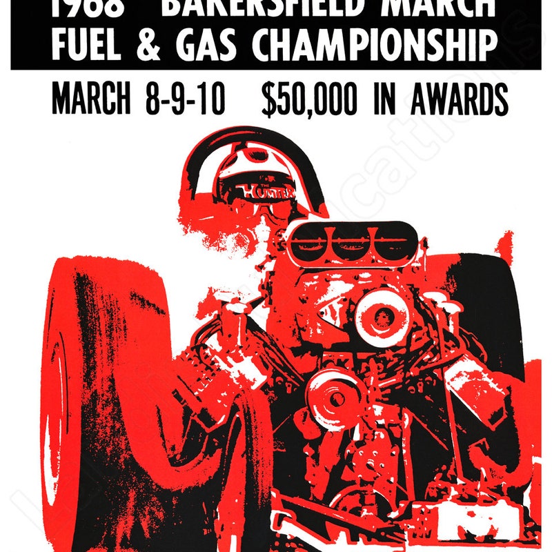 Vintage Drag Racing Posters - Etsy