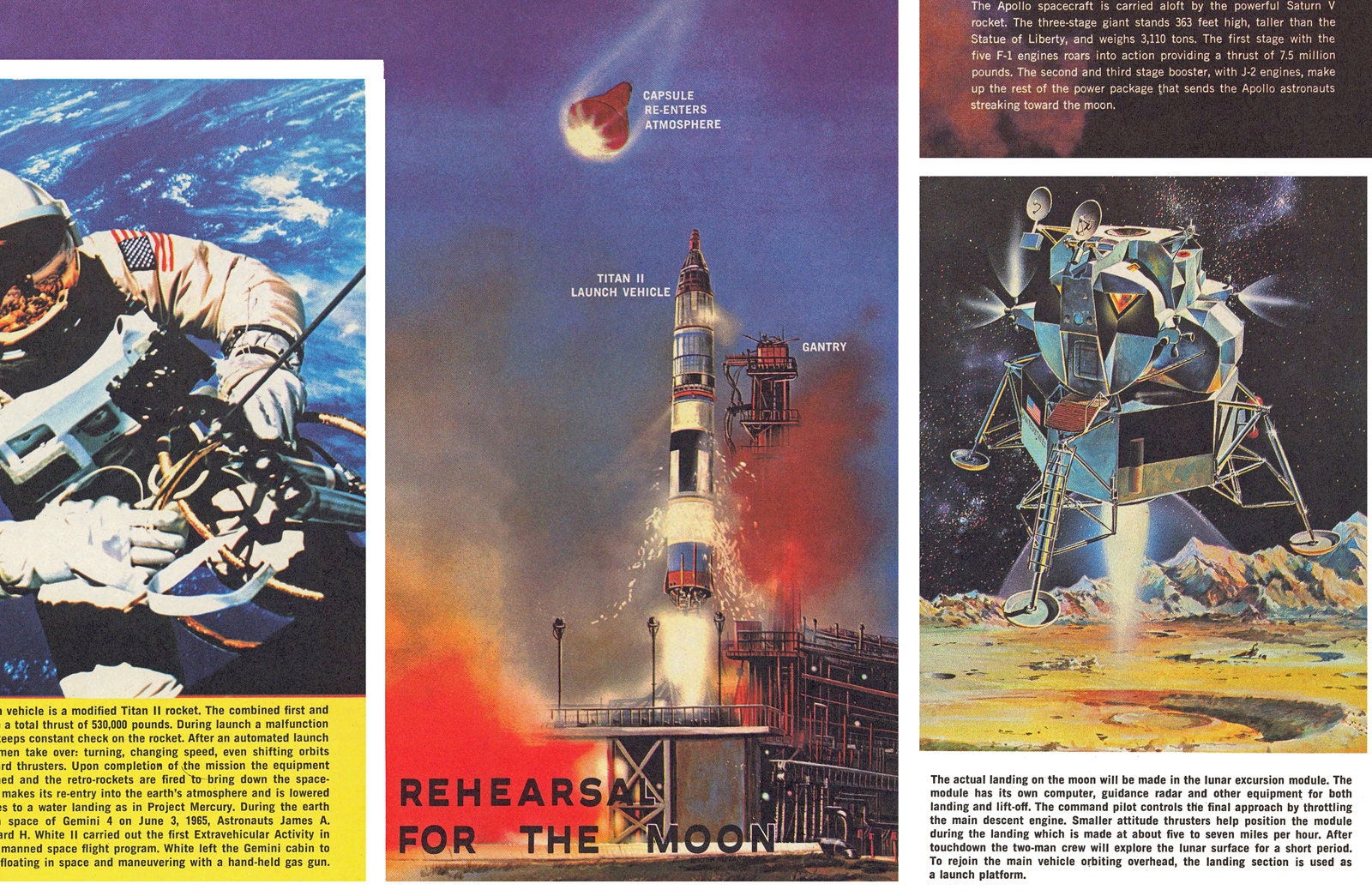 Americas Space Flight Program: Mercury to Apollo 1969 NASA | Etsy