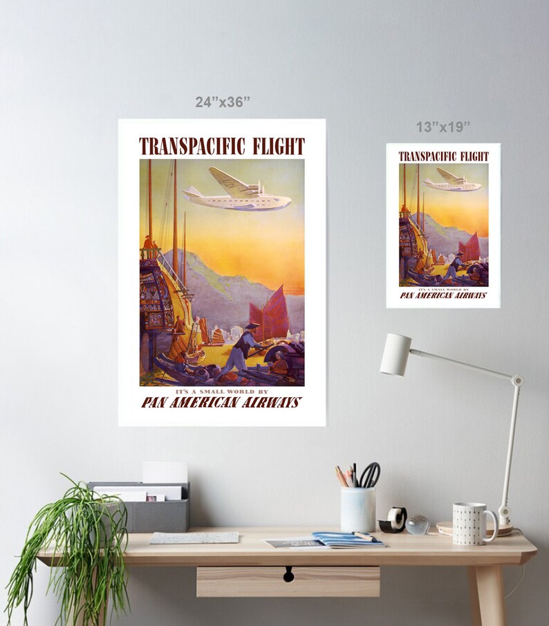 Pan Am Transpacific Flying Clipper to Asia Late 1930s - Etsy