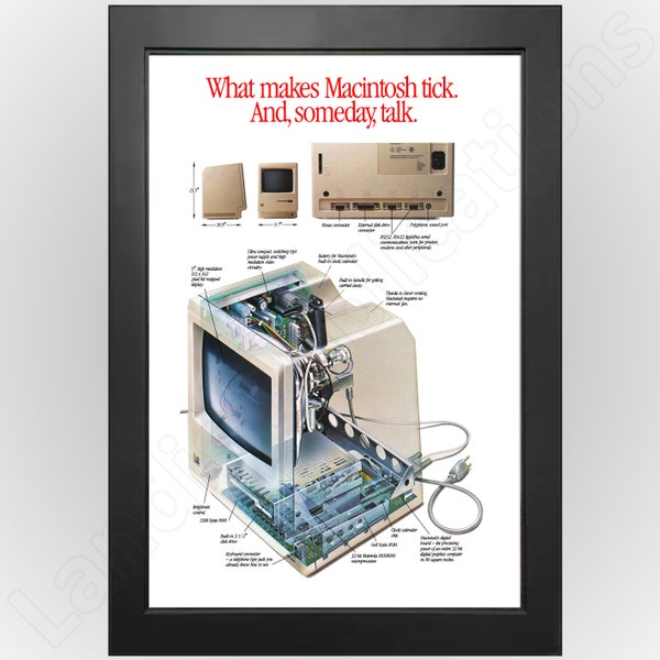 Apple Computer Vintage Poster - Etsy