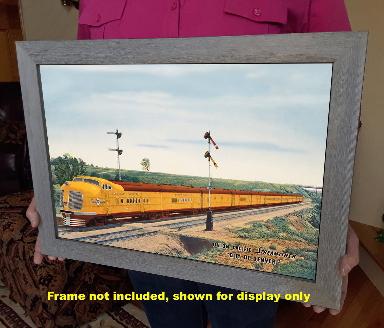 Union Pacific Railroad City of Denver Streamliner Poster | Etsy
