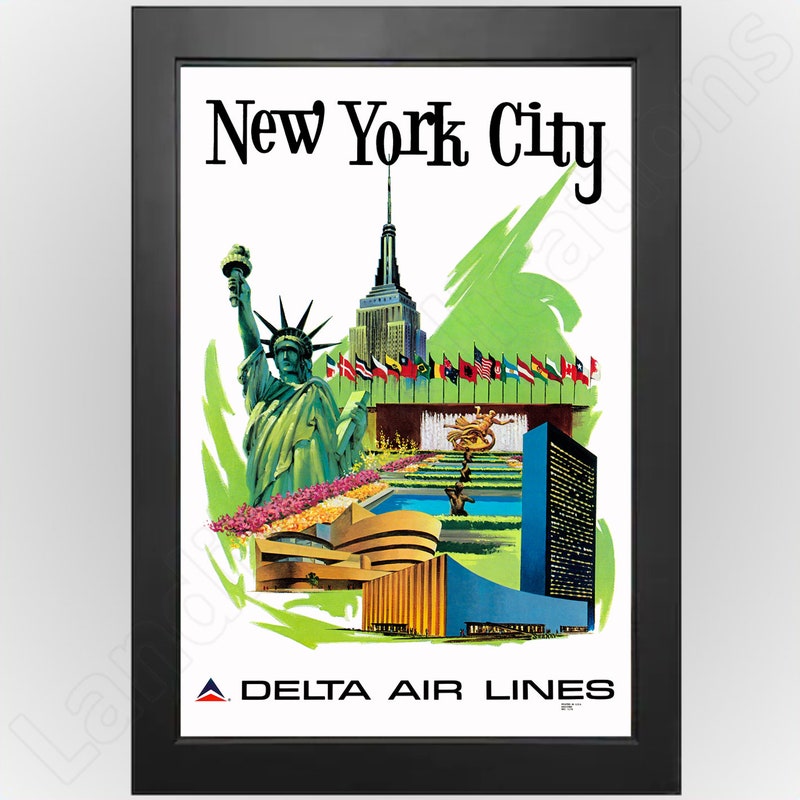 Vintage Delta Travel Posters - Etsy