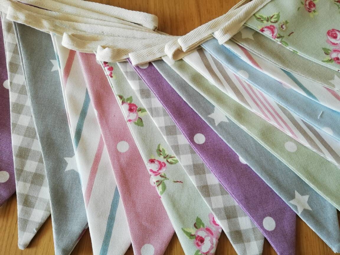 Shabby Chic Bunting - Random Designs - Etsy UK
