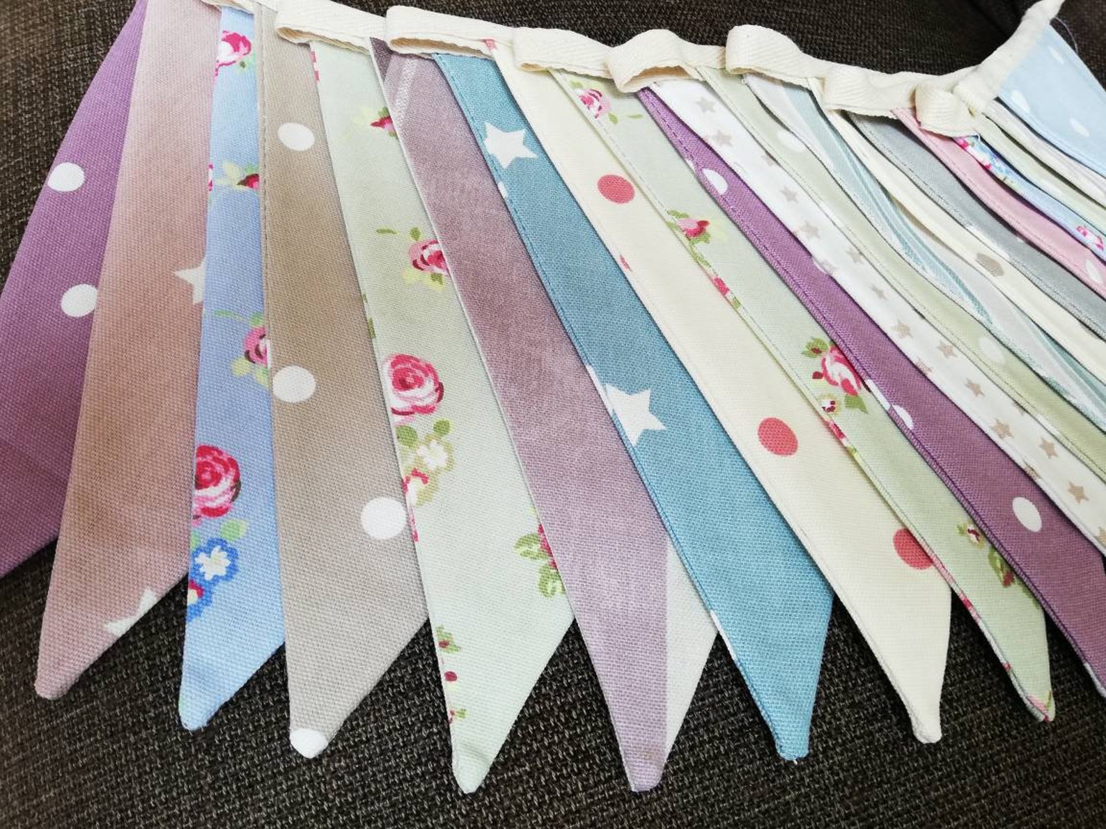 Shabby Chic Bunting - Random Designs - Etsy UK