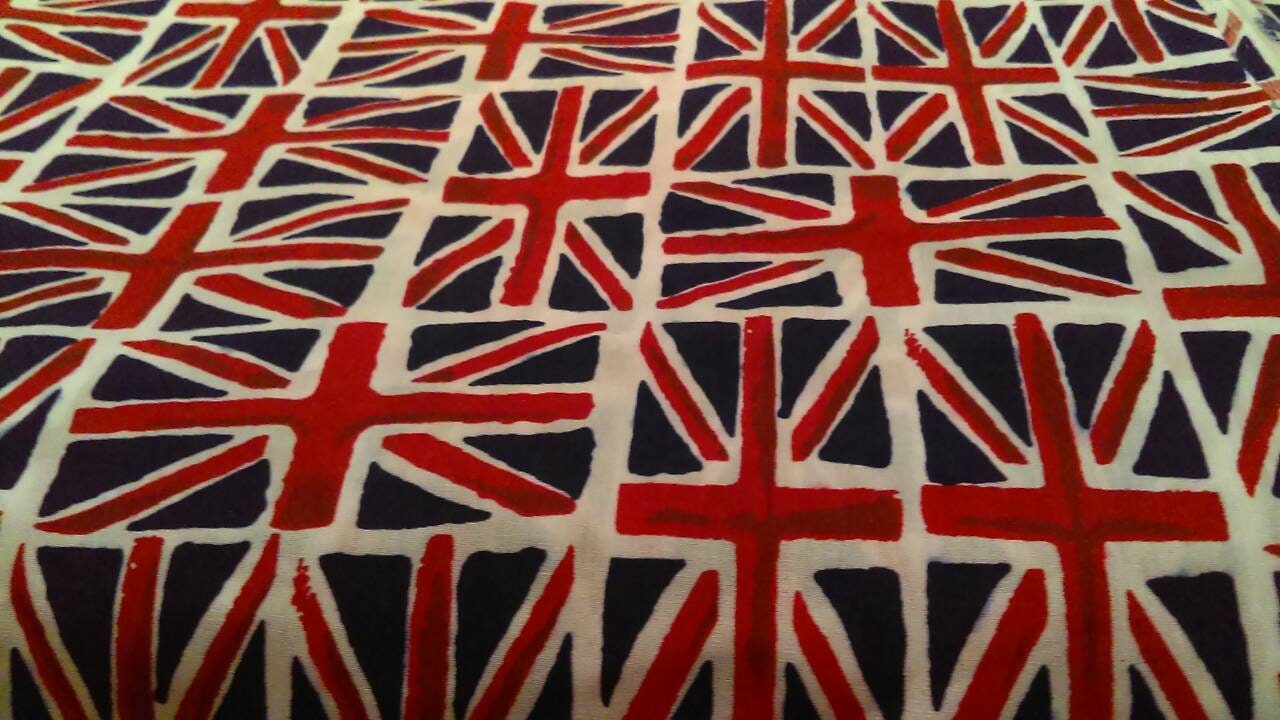 Union Jack flag fabric bunting various lengths | Etsy