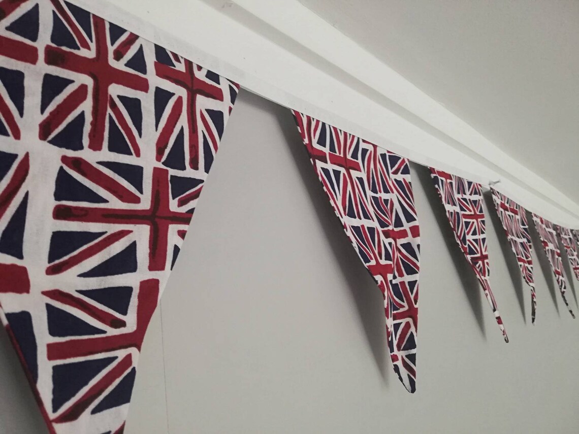 Union Jack Flag Fabric Bunting Various Lengths - Etsy UK