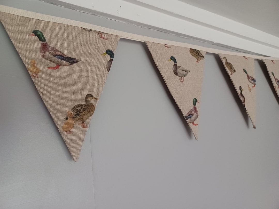 Duck Fabric Bunting, Home Decor, Mallards - Etsy