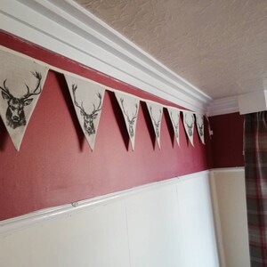 Stag Head Fabric Bunting Country Style - Etsy UK