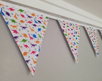 Dinosaur Fabric Bunting Nursery Decor New Baby Gift | Etsy