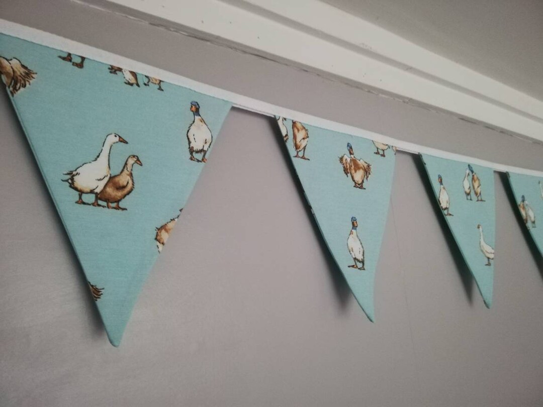 Gorgeous Duck Bunting ! Mint Green, Blush Pink, Sky Blue or Blue/grey ...